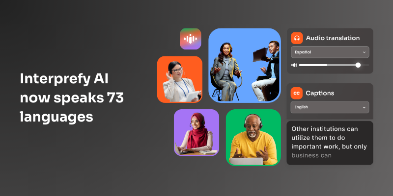 Interprefy AI now speaks 80+ languages